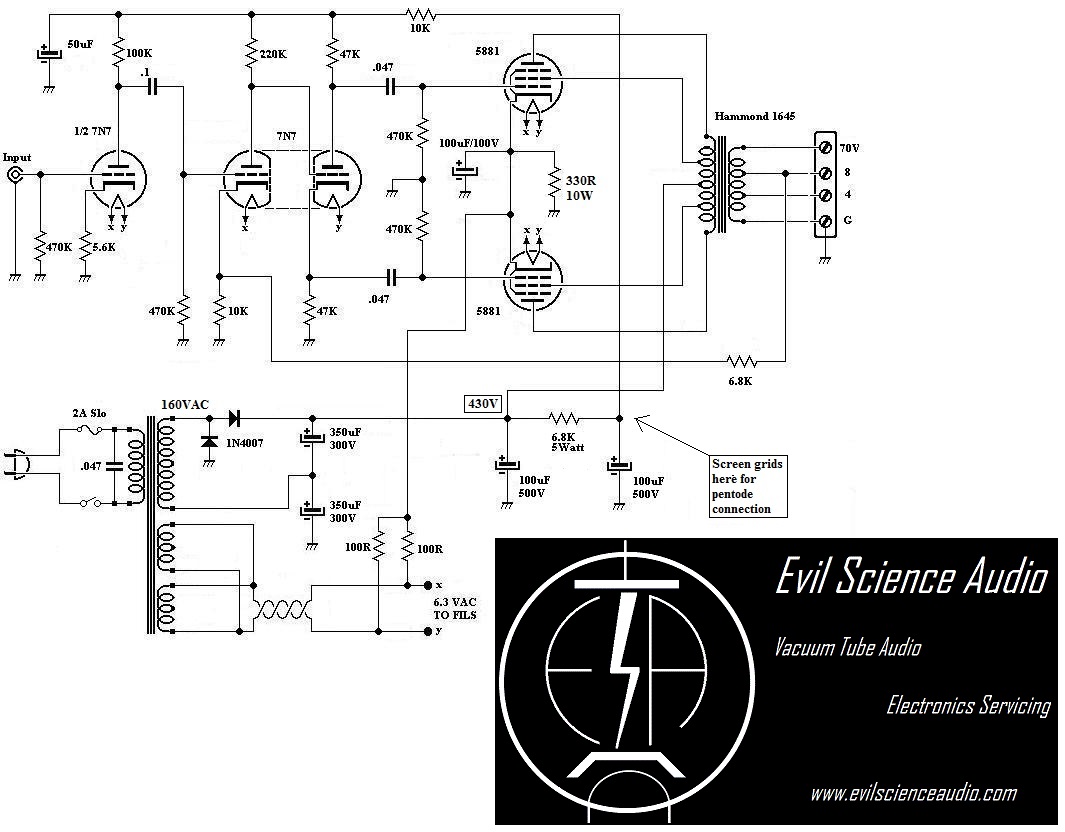 Diy Nf2 Pp Monoblock Amp Wiring Diagram