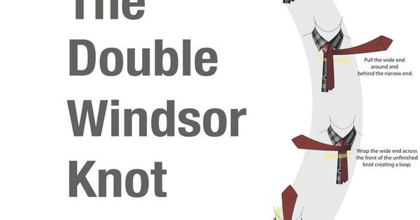 Double Windsor Tie Knot Diagram