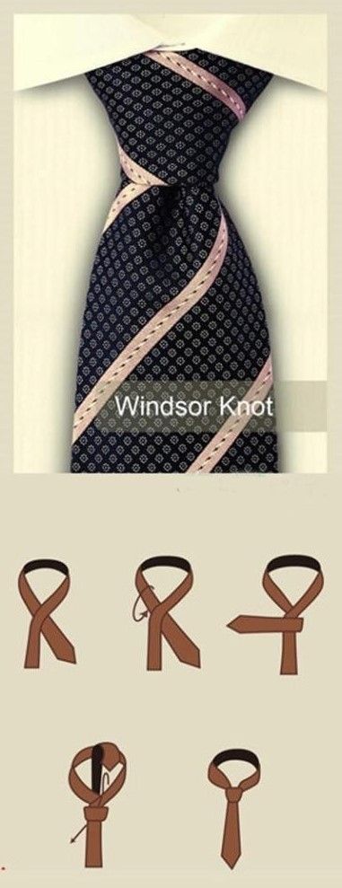 Double Windsor Tie Knot Diagram