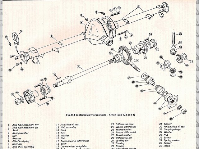 Ezgo Rear Axle Exploded Diagram