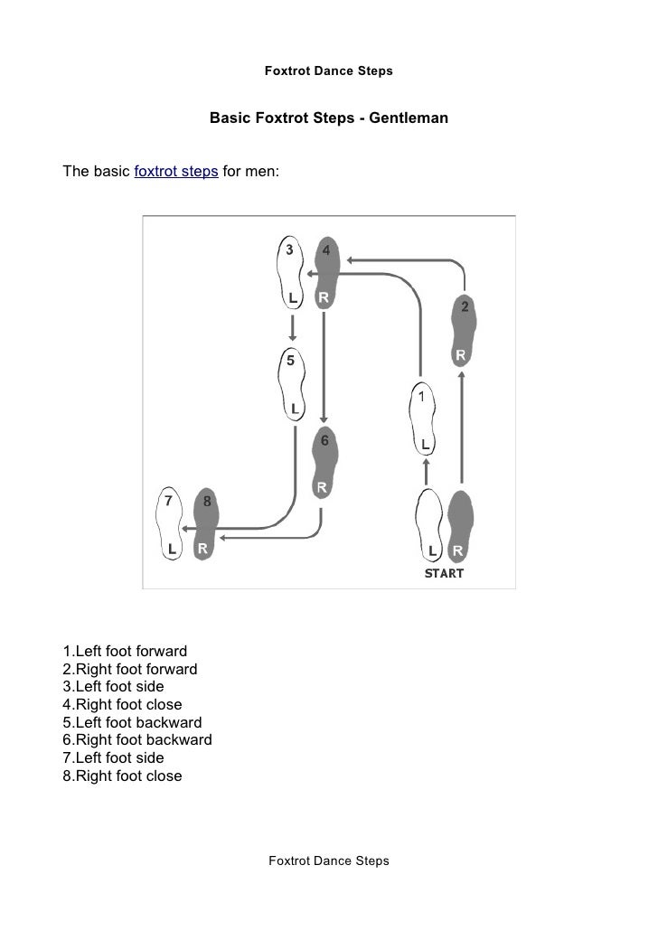 Foxtrot Dance Steps Diagram