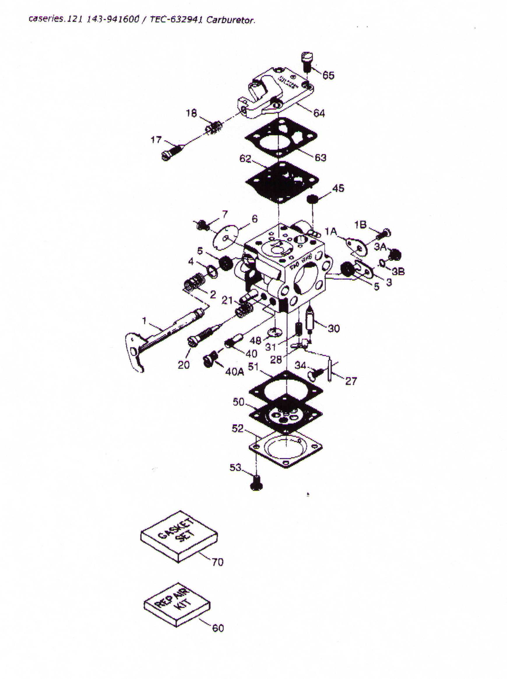 Strikemaster Mag 2000 Carb Diagram