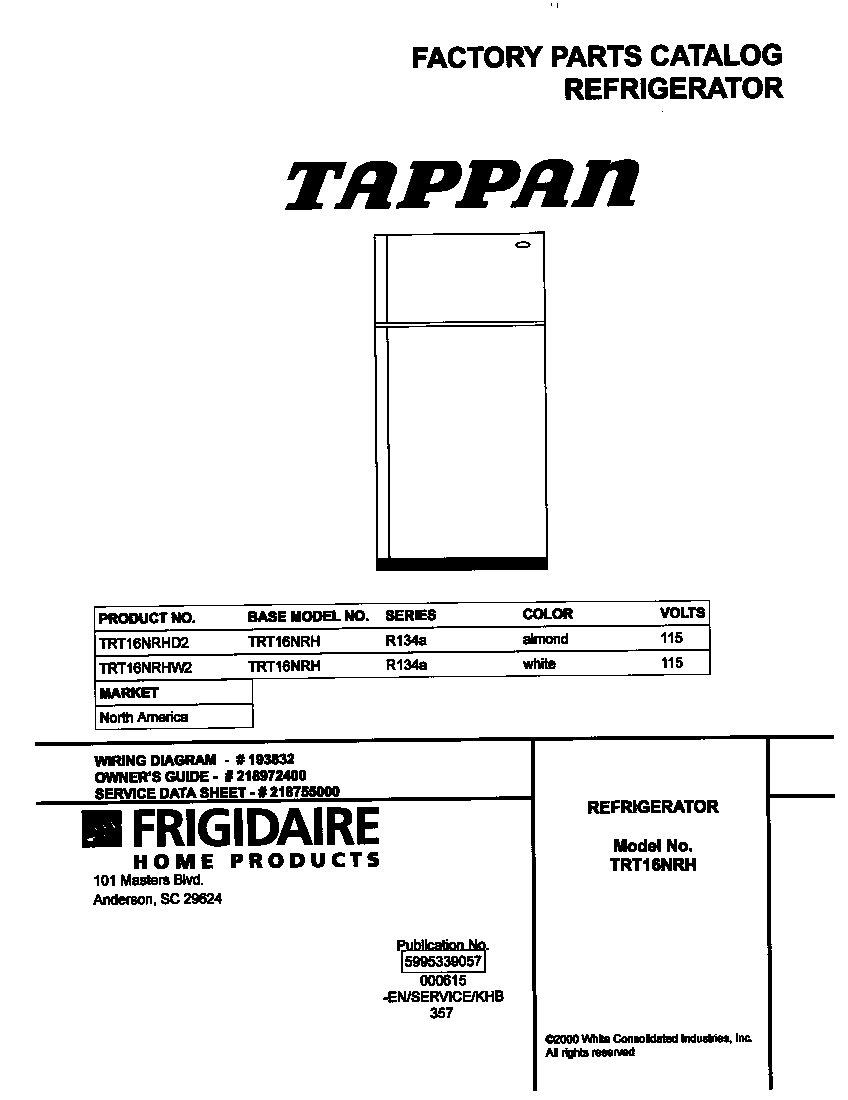 Tappan A/c Compressor Wiring Diagram