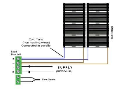 Underfloor Heating Mat Wiring Diagram