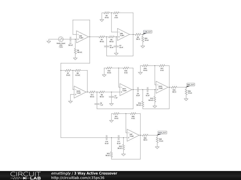 How to Build a 2 Way Active Crossover Circuit: Complete Diagram and Guide