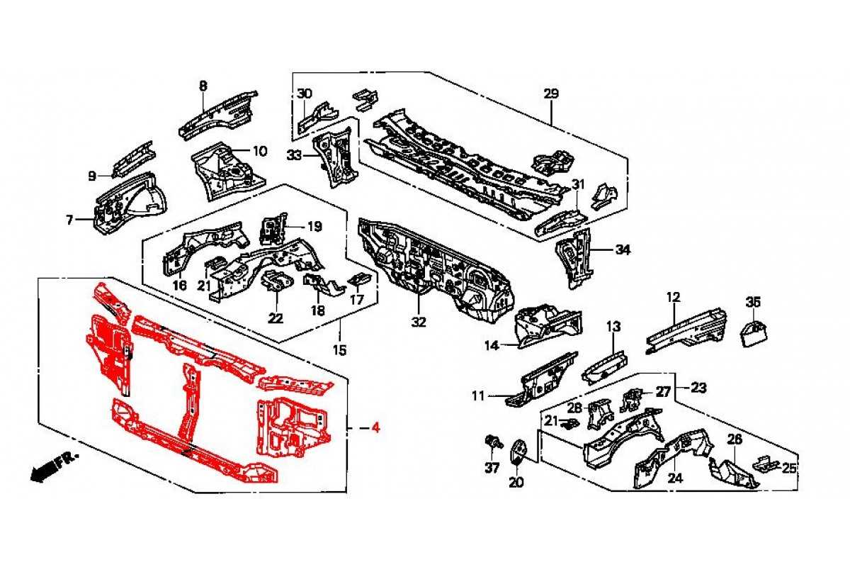 Visual Guide: Exploring the 2005 Honda Accord Body Parts Diagram