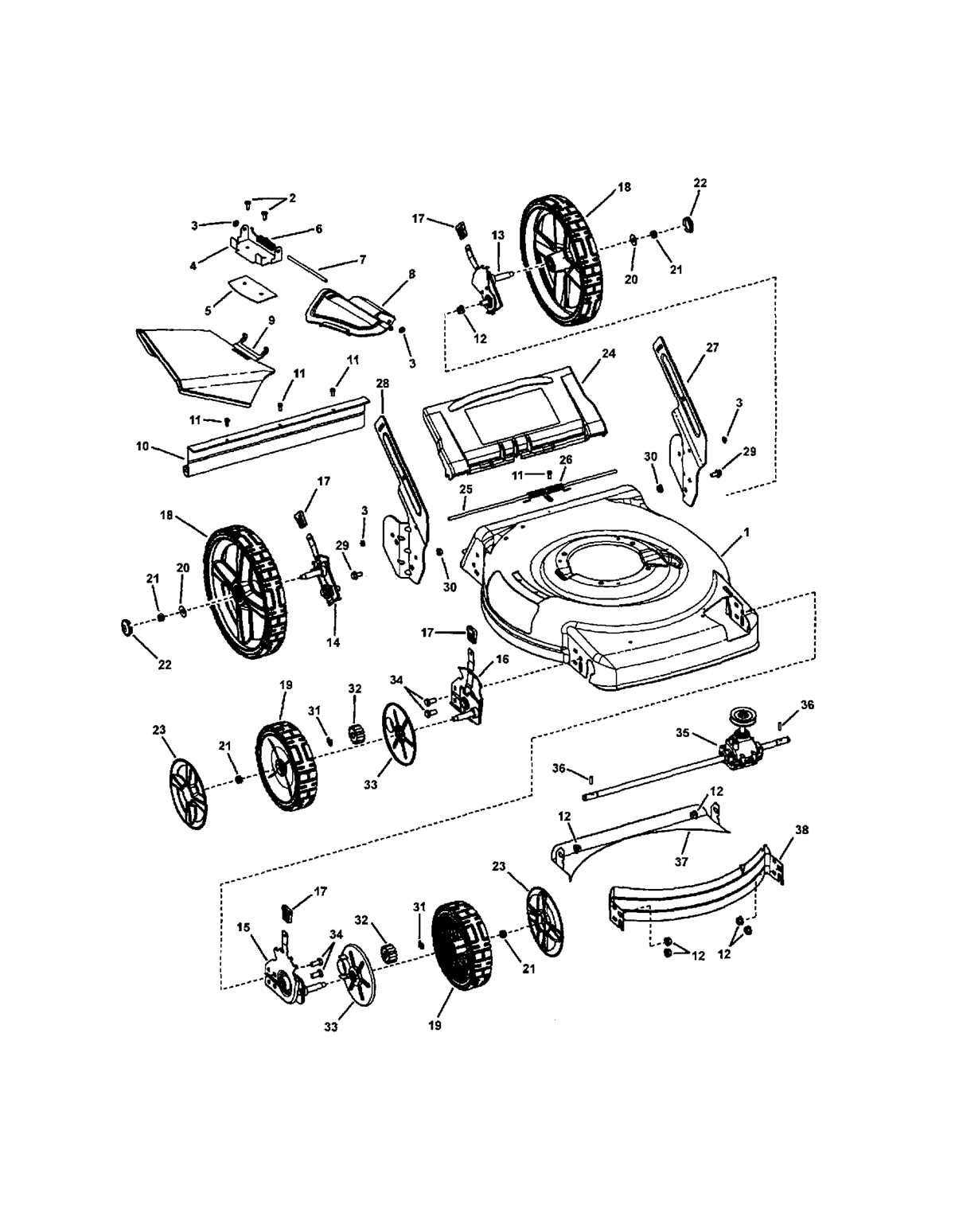 Exploring the Anatomy of a Snapper Push Mower: Parts Diagram and ...