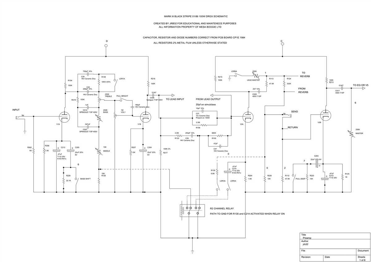 Decoding the Mesa Boogie Mark 1 Schematic: Unraveling the Secrets of ...