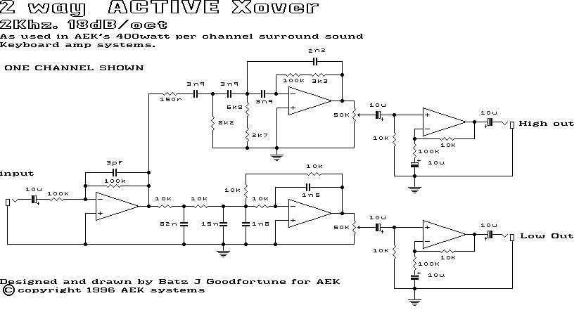 How to Build a 2 Way Active Crossover Circuit: Complete Diagram and Guide