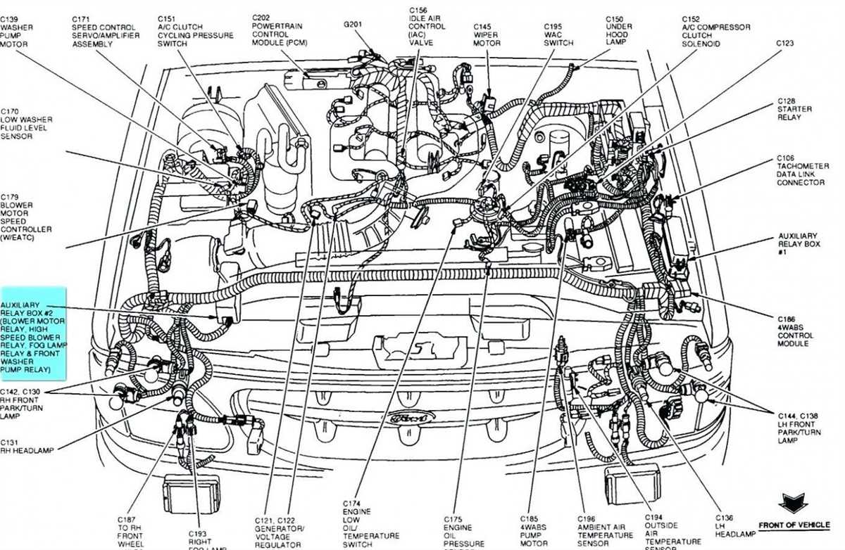 A Detailed Diagram of the Rear Heater Hose in the 2008 Ford Explorer