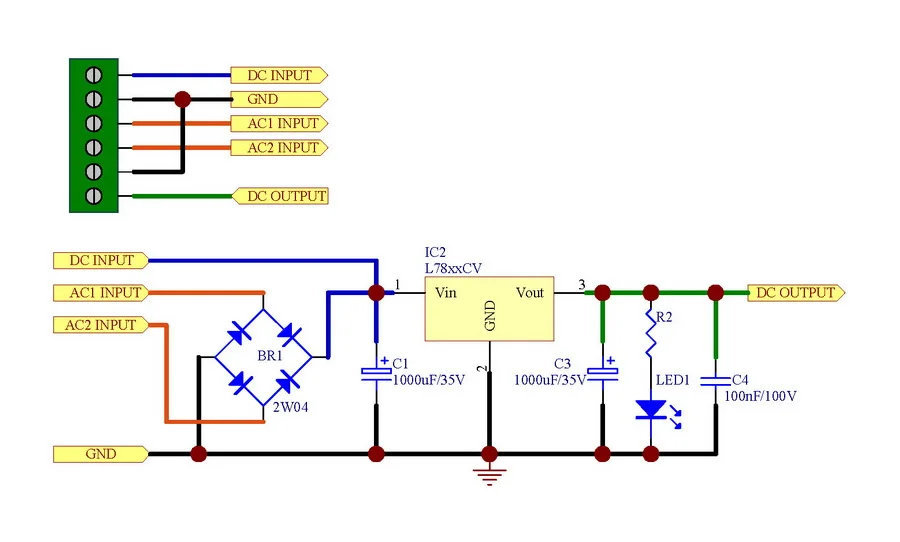 How to Build a 50 Volt DC Power Supply Circuit - Complete Diagram and ...
