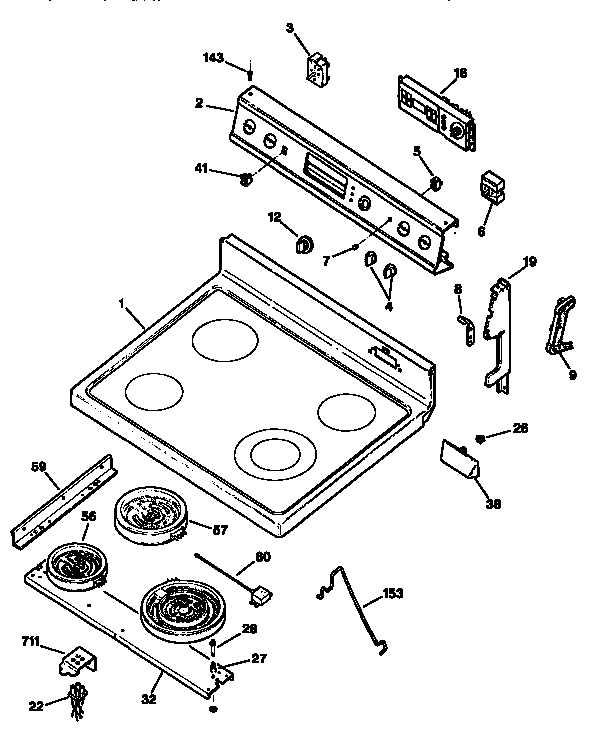 Visual Guide: Exploring Every Component in a Stove Top Parts Diagram