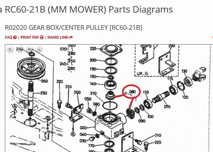 Kubota 60 Mower Deck Parts Diagram and Breakdown