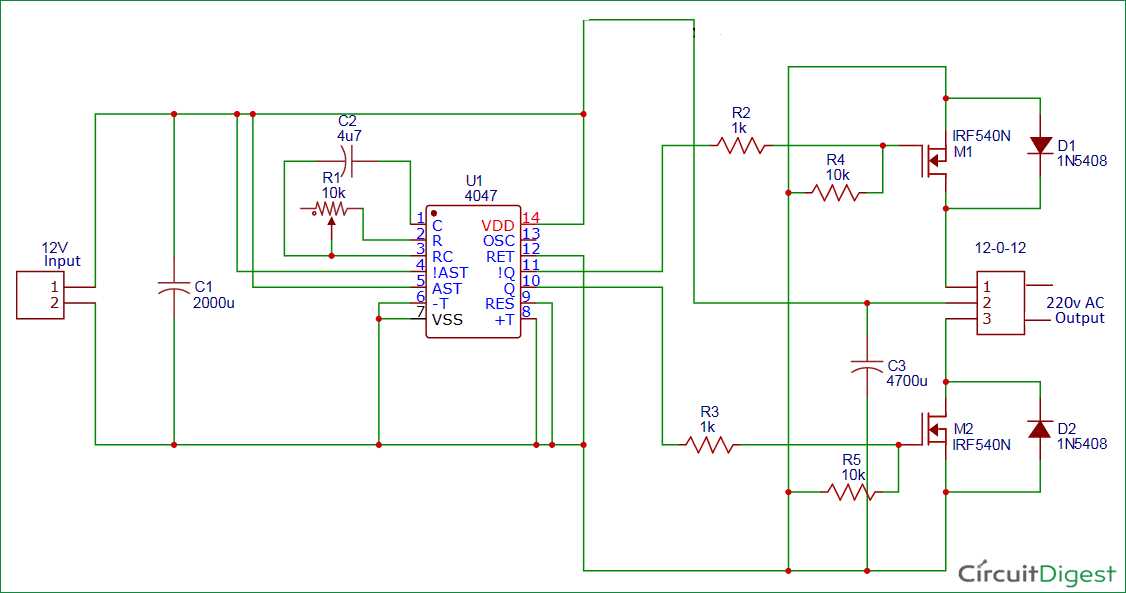 Understanding and Building a DC to AC Inverter Circuit: A Comprehensive ...