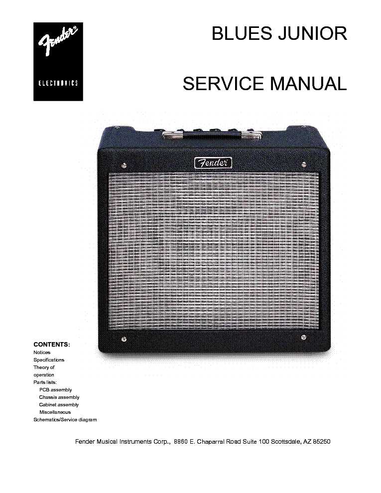 The Ultimate Guide to Understanding the Fender Blues Junior Schematic