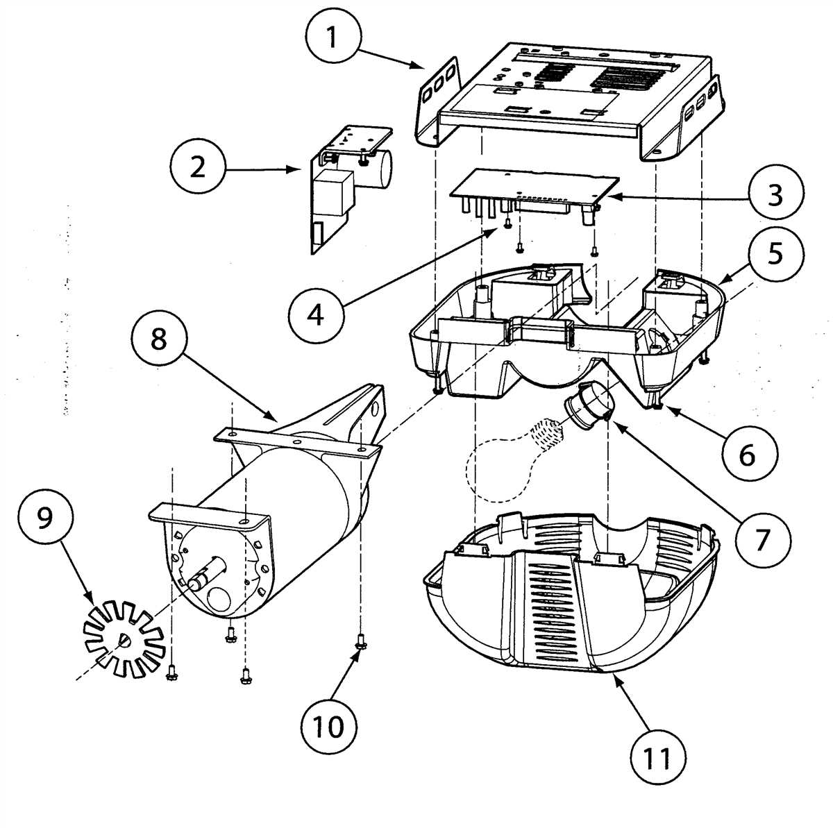 How to Identify Craftsman Garage Door Opener Parts with Diagram