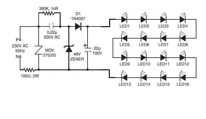How to Design an AC LED Circuit: A Comprehensive Diagram and Guide