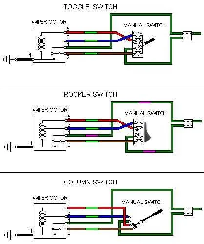 4 Wire Wiper Motor Wiring Guide and Connection Diagram