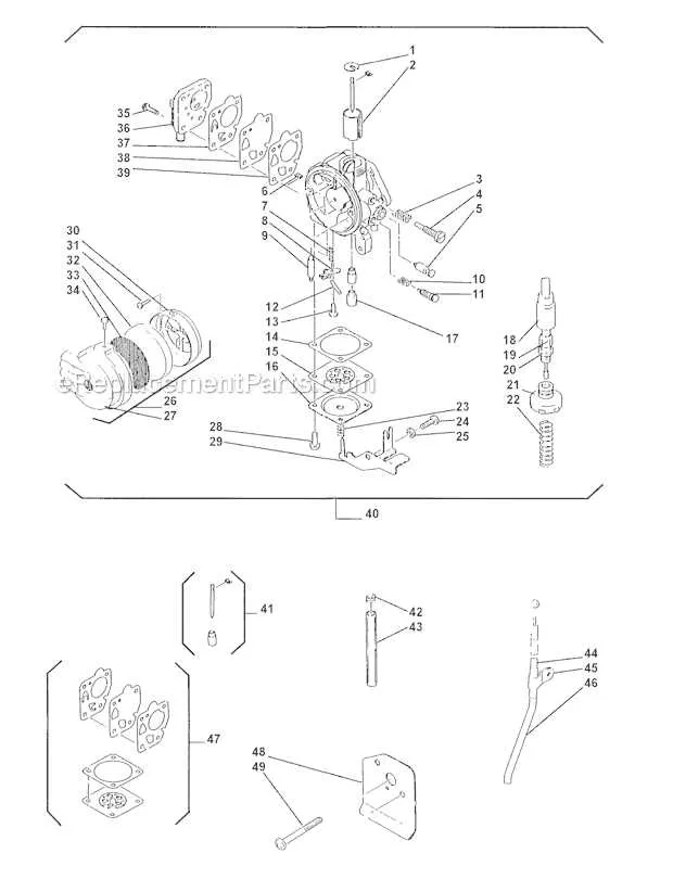 Redmax GZ23N Parts Diagram Breakdown