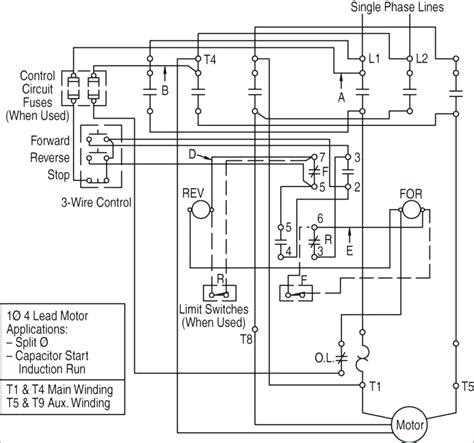 How to Wire a Single Phase Motor for Forward and Reverse Operation