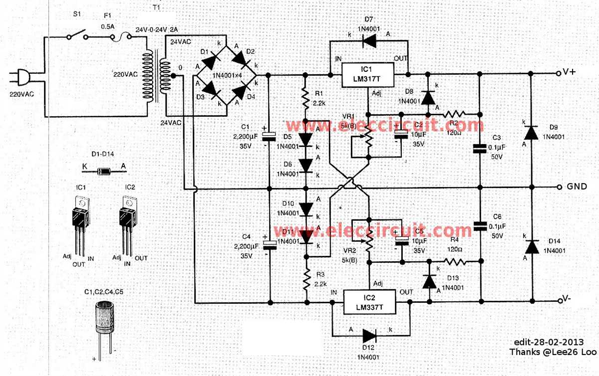 How to Build a 50 Volt DC Power Supply Circuit - Complete Diagram and ...