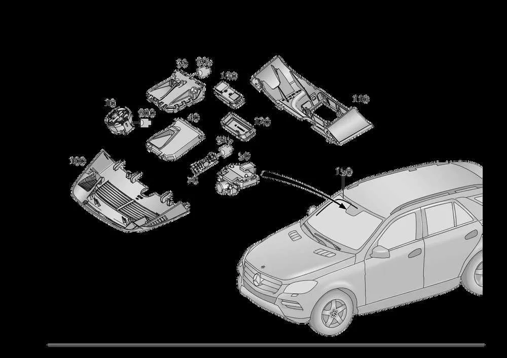 2017 Benz GLA 250 Rear SAM Module Wiring Diagram